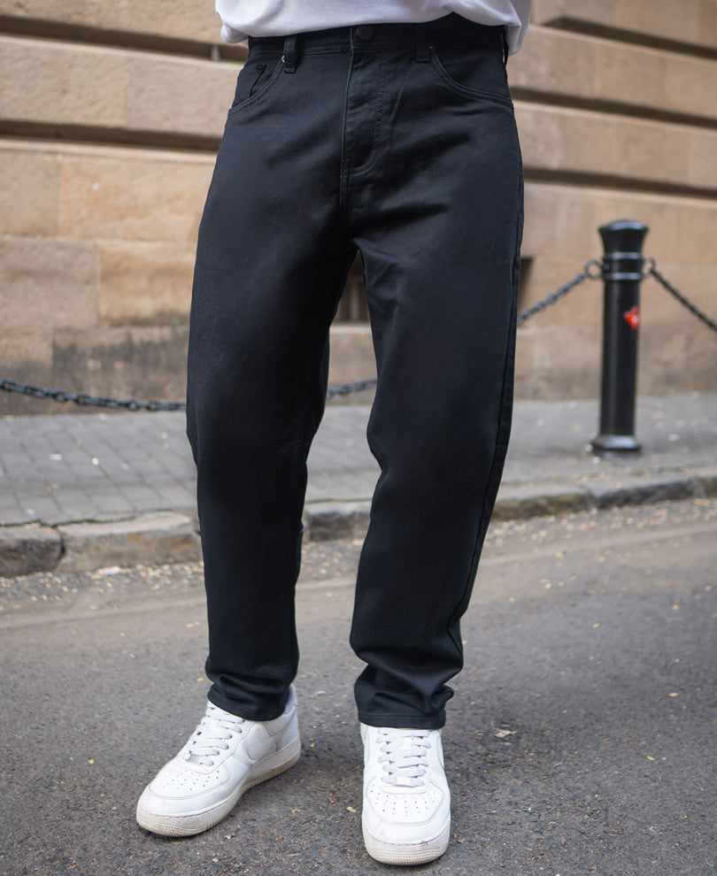 Black Regular Fit Stretchable Jeans – Powerlook