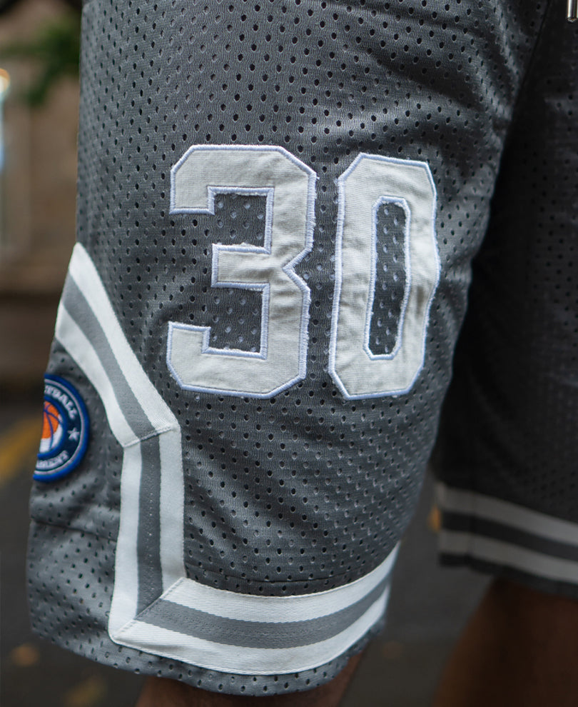 Grey Mesh Jersey Shorts – Powerlook