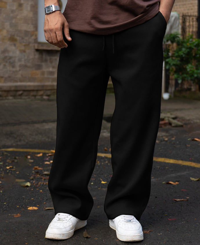 Black Baggy Knit Sweatpant – Powerlook