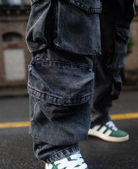 Men's Baggy Black Fit Cargo Jeans: Get Yours Today – Powerlook