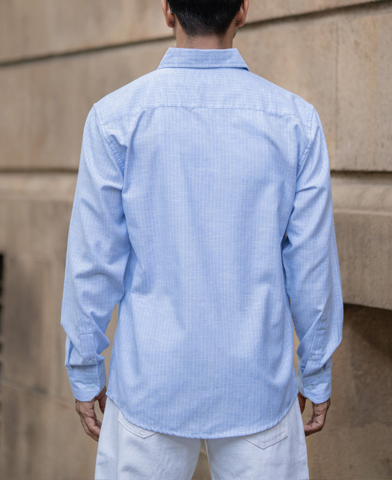 Light Blue Striped Shirt – Powerlook