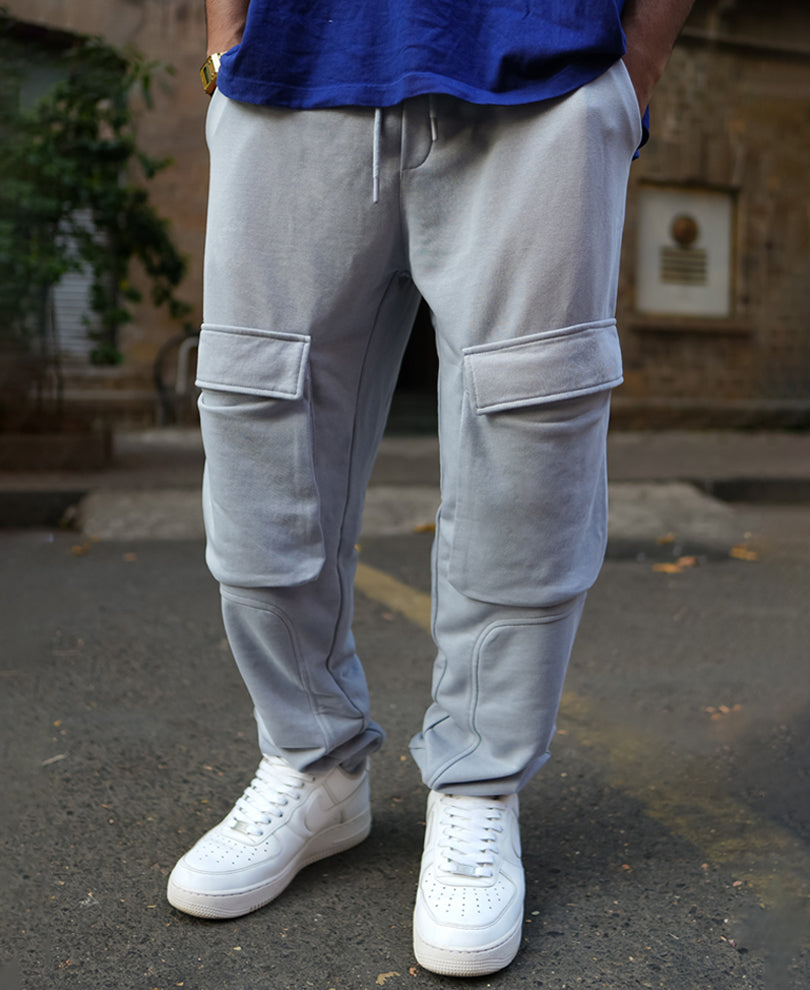Grey Side Pocket Track Pant – Powerlook